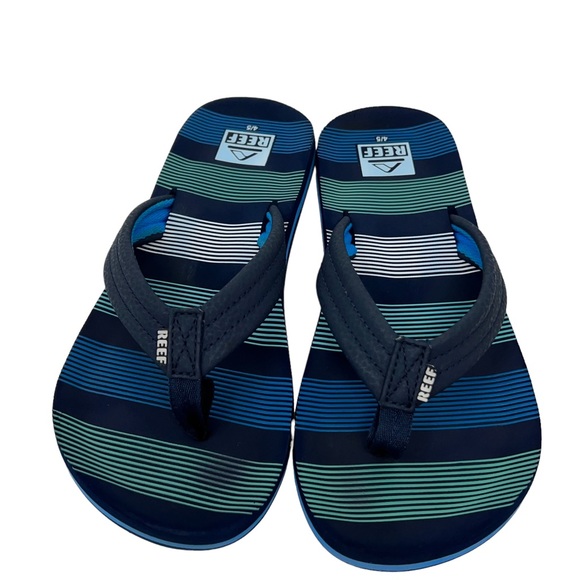 Reef | Shoes | Reef Ahi Sandal Flip Flops Deep Sea Stripes Navy Size 45 ...